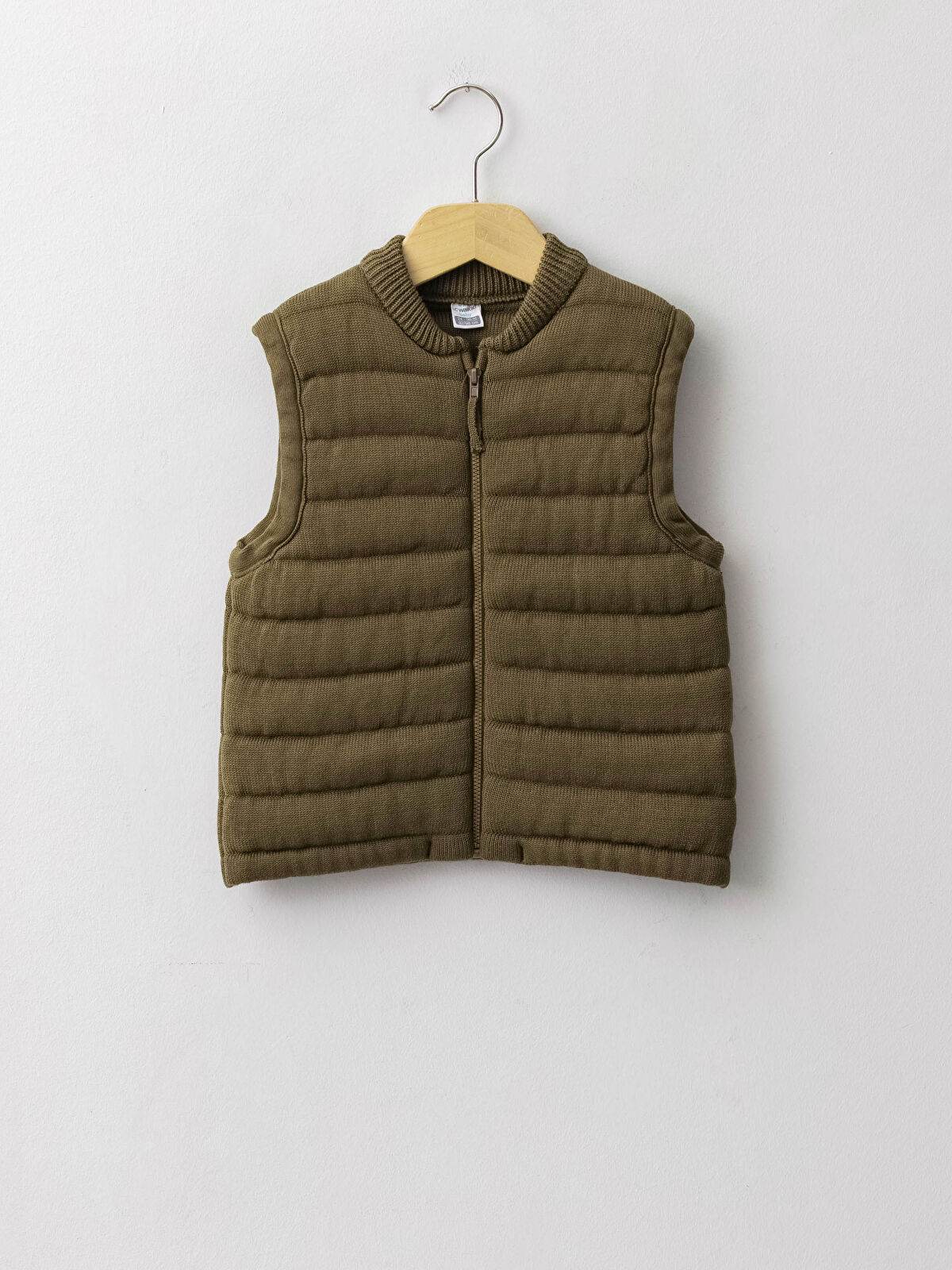 Bisiklet Yaka Basic Erkek Bebek Fermuarlı Yelek Bisiklet Yaka Basic Erkek Bebek Fermuarlı Yelek