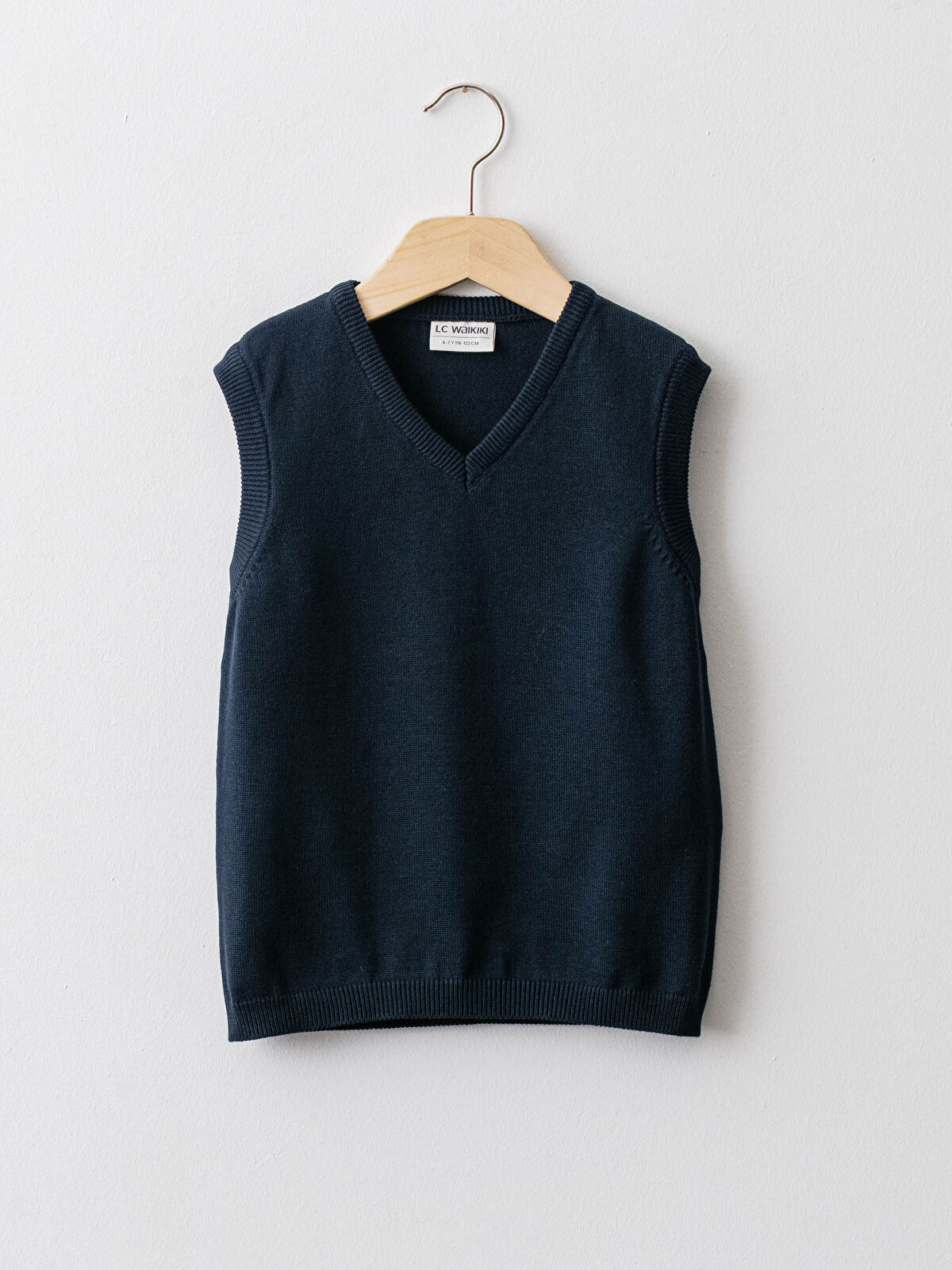 V Yaka Basic Erkek Çocuk İnce Triko Süveter