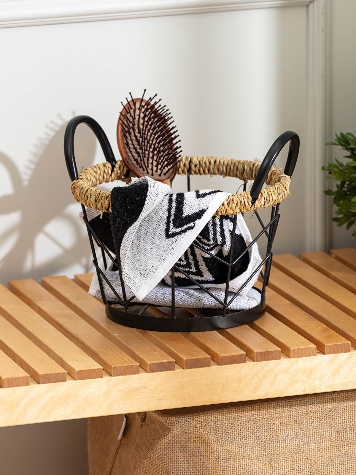 Metal Tel Organizer Sepet 17x15 Cm