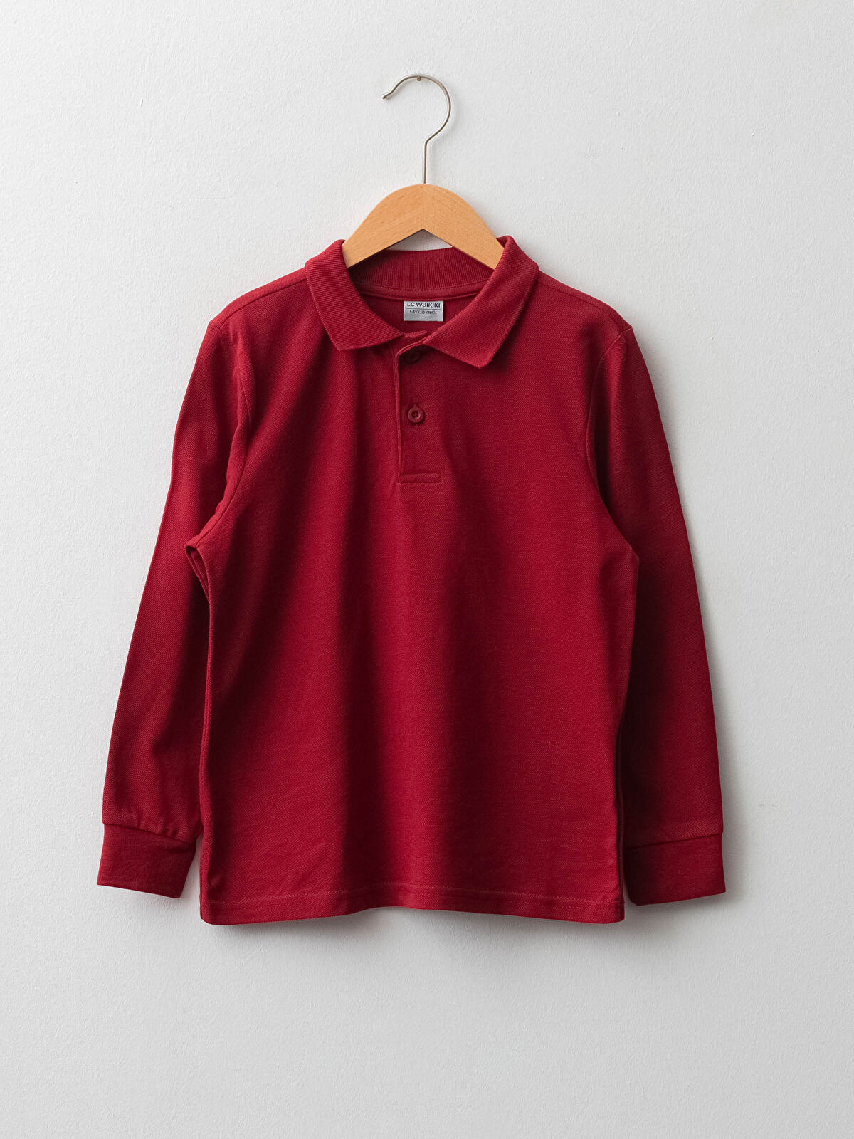 Polo Yaka Basic Uzun Kollu Erkek Çocuk Tişört