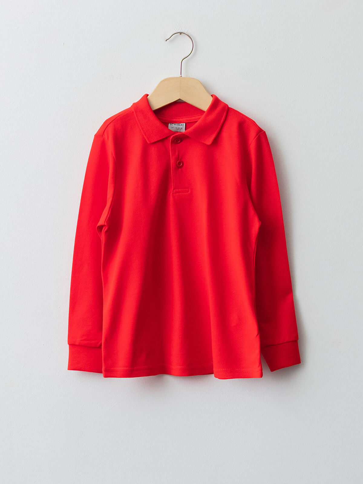 Polo Yaka Basic Uzun Kollu Erkek Çocuk Tişört