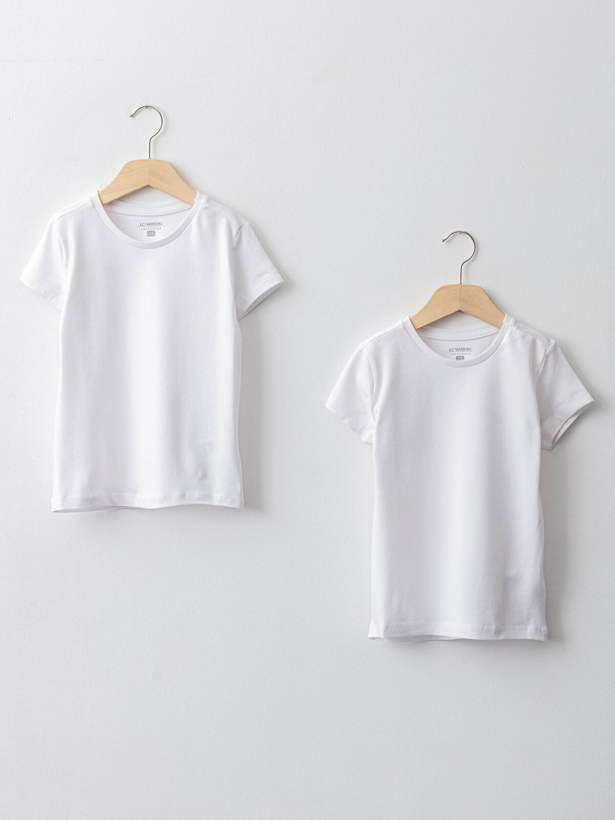 Bisiklet Yaka Basic Kısa Kollu Erkek Çocuk Fanila 2'li