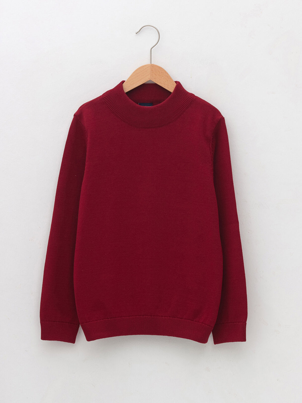 Balıkçı Yaka Basic Uzun Kollu Erkek Çocuk İnce Triko Kazak