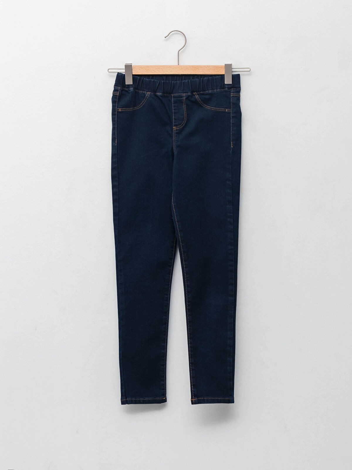 Beli Lastikli Super Skinny Fit Kız Çocuk Jean Pantolon