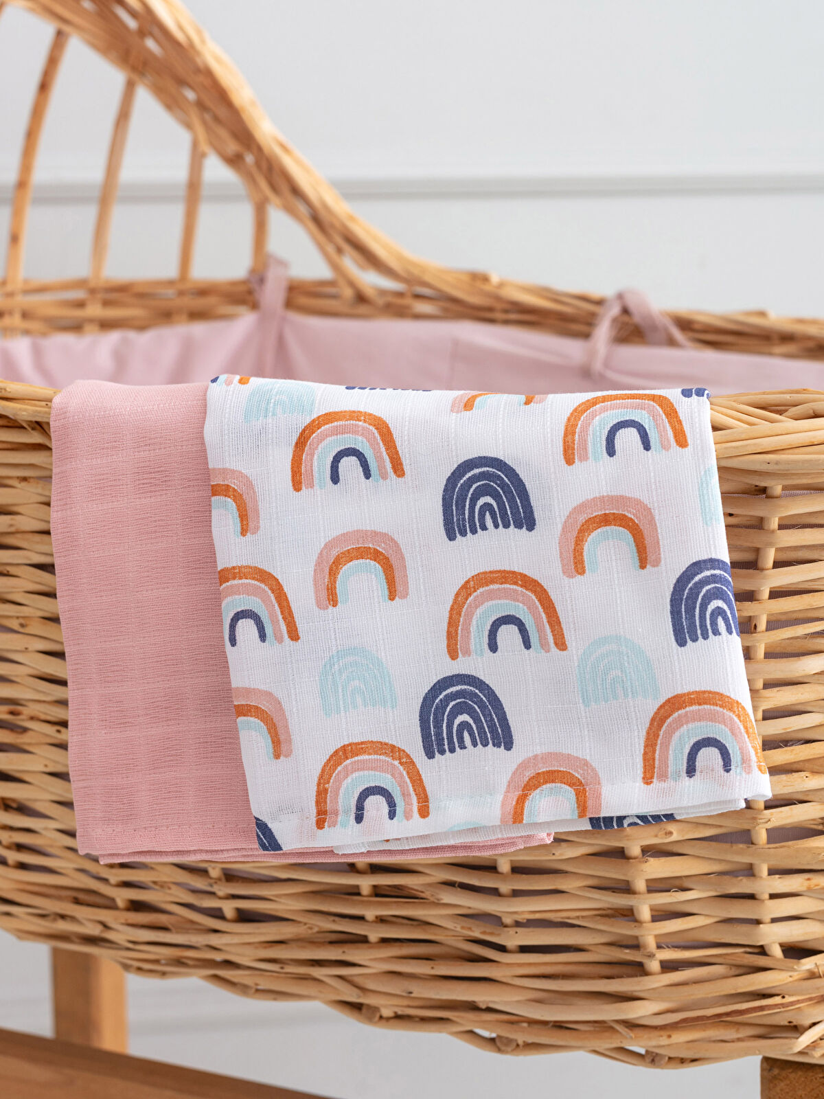 Pamuklu Kız Bebek Müslin Bez 2'li