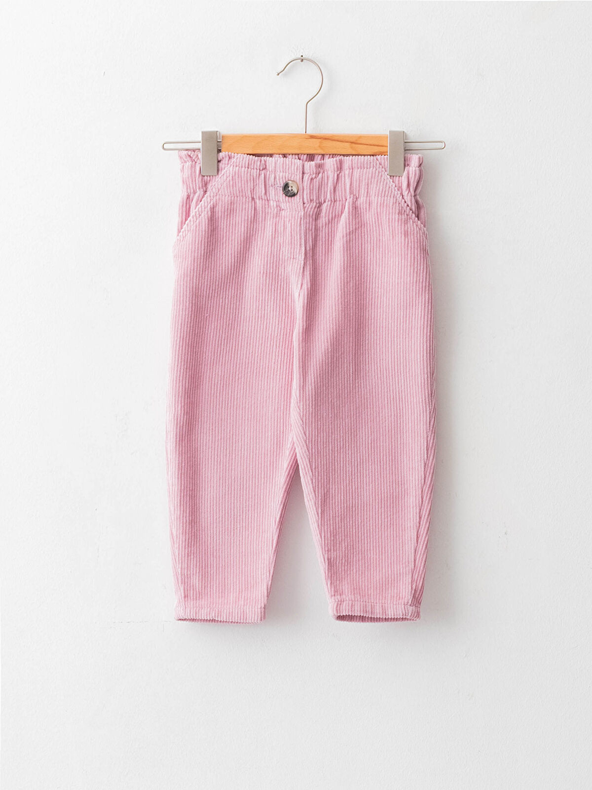 Bagg Fit Basic Kadife Kız Bebek Pantolon Bagg Fit Basic Kadife Kız Bebek Pantolon