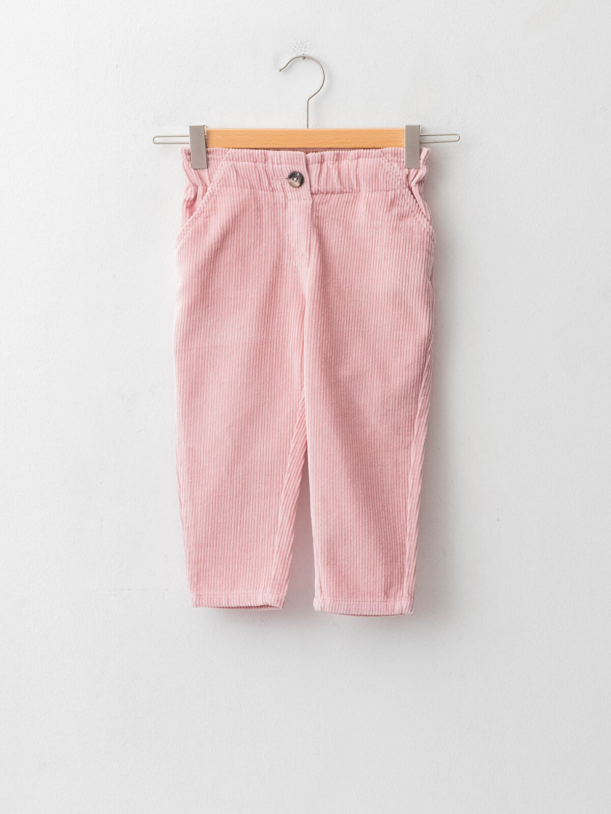 Bagg Fit Basic Kadife Kız Bebek Pantolon Bagg Fit Basic Kadife Kız Bebek Pantolon