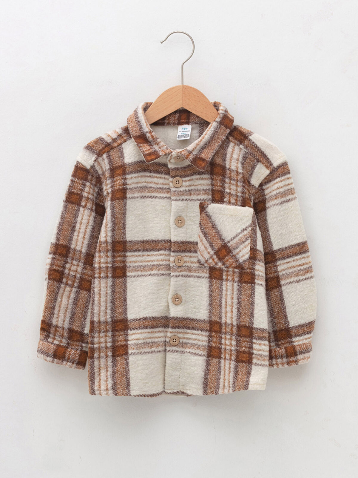 Uzun Kollu Ekose Desenli Erkek Bebek Oduncu Gömlek