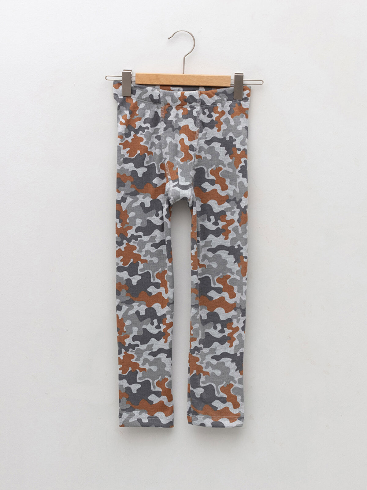 Beli Lastikli Kamuflaj Desenli Erkek Çocuk İçlik