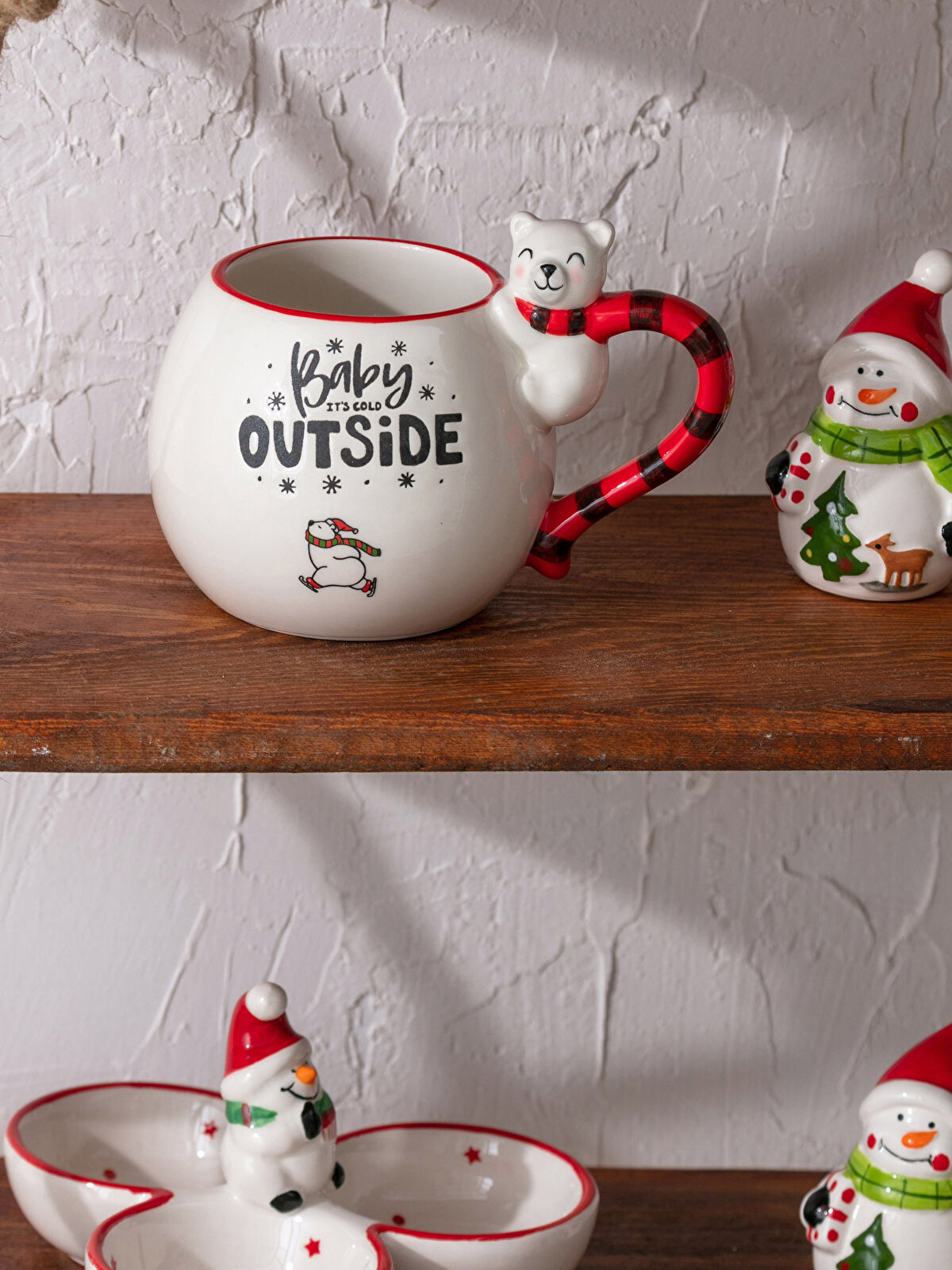 Yılbaşı Temalı Slogan Baskılı Seramik Kupa Bardak 15x10x11 Cm