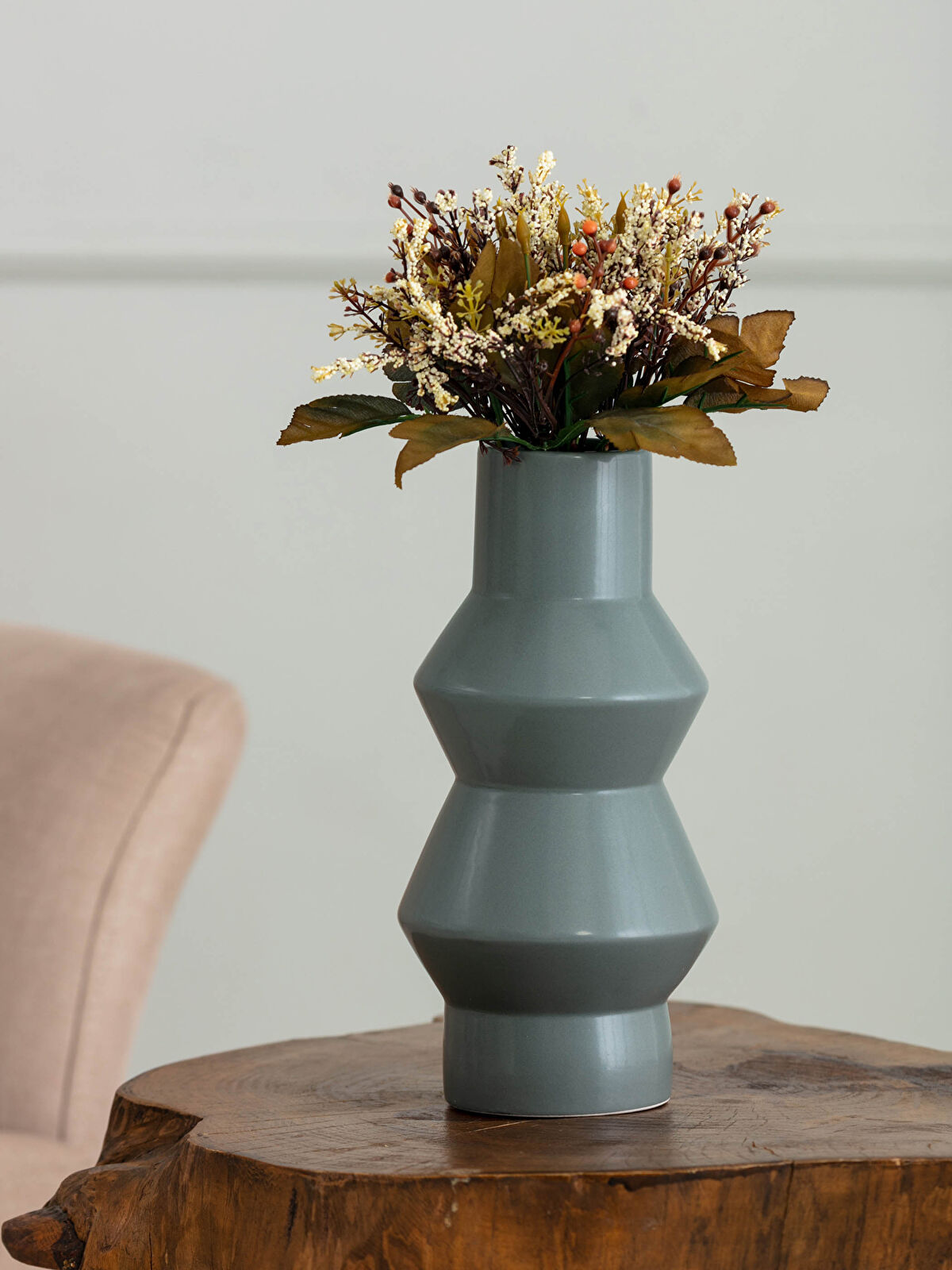 Dekoratif Cam Vazo 12x12x27 Cm