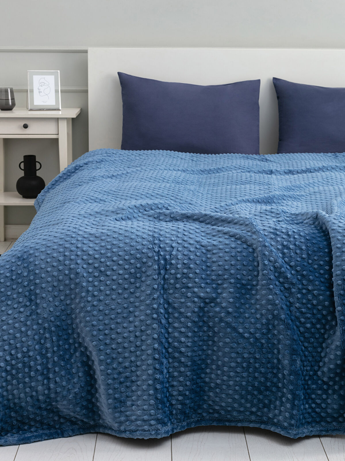 Çift Kişilik Tomurcuk Desenli Well Soft Battaniye 200x220 Cm