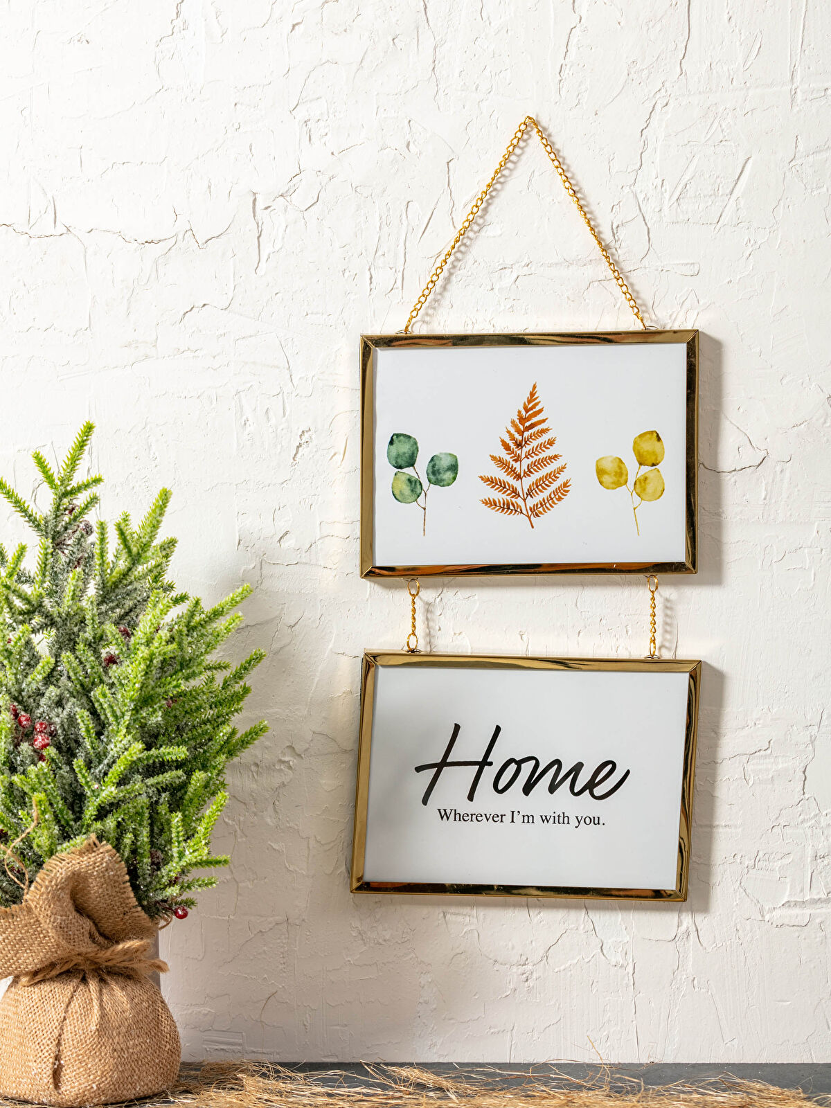 Slogan Baskılı Askılı Dekoratif Çerçeve 18x30 Cm