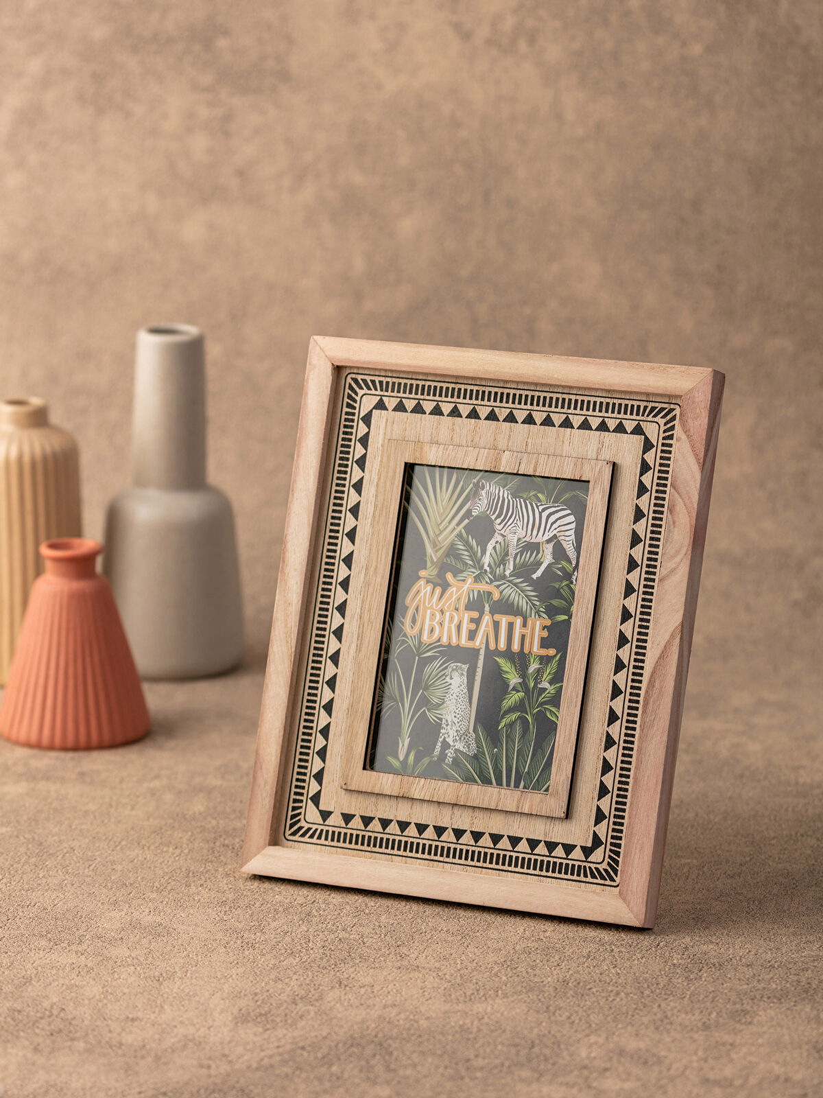 Ahşap Desenli Dekoratif Çerçeve 19x24x1 Cm