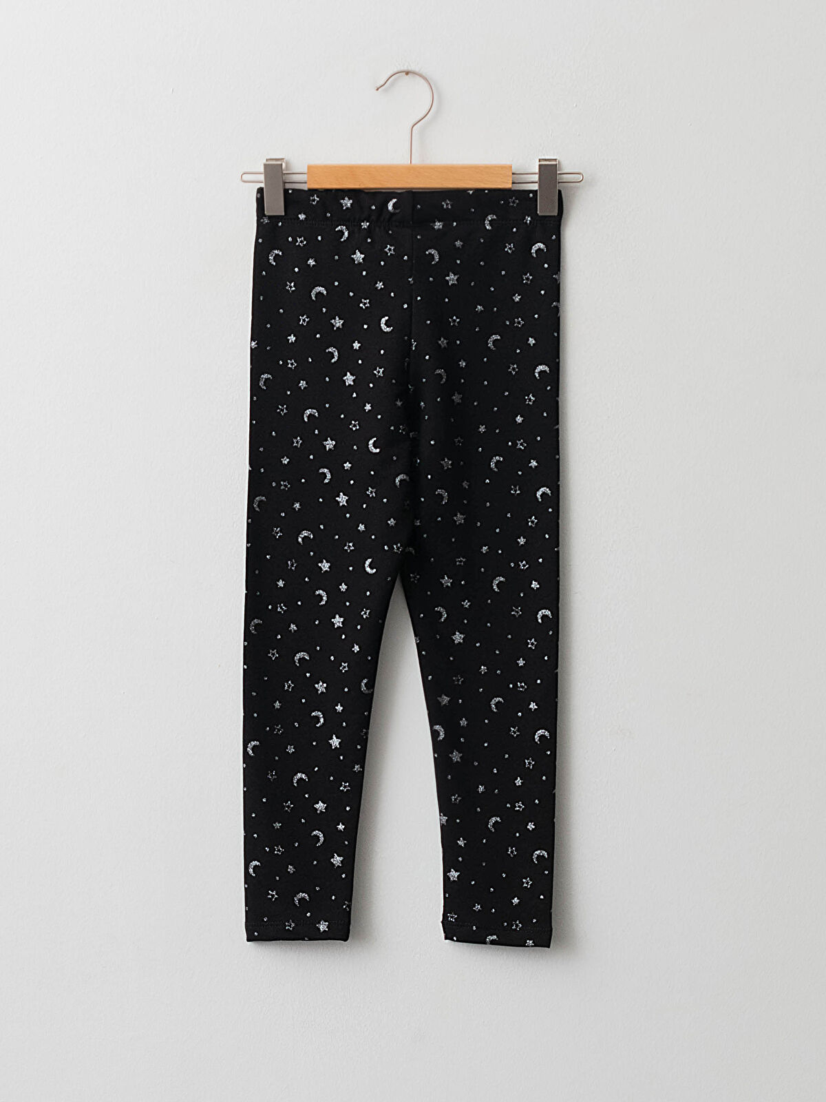 Beli Lastikli Puantiyeli Pamuklu Kız Çocuk Uzun Tayt