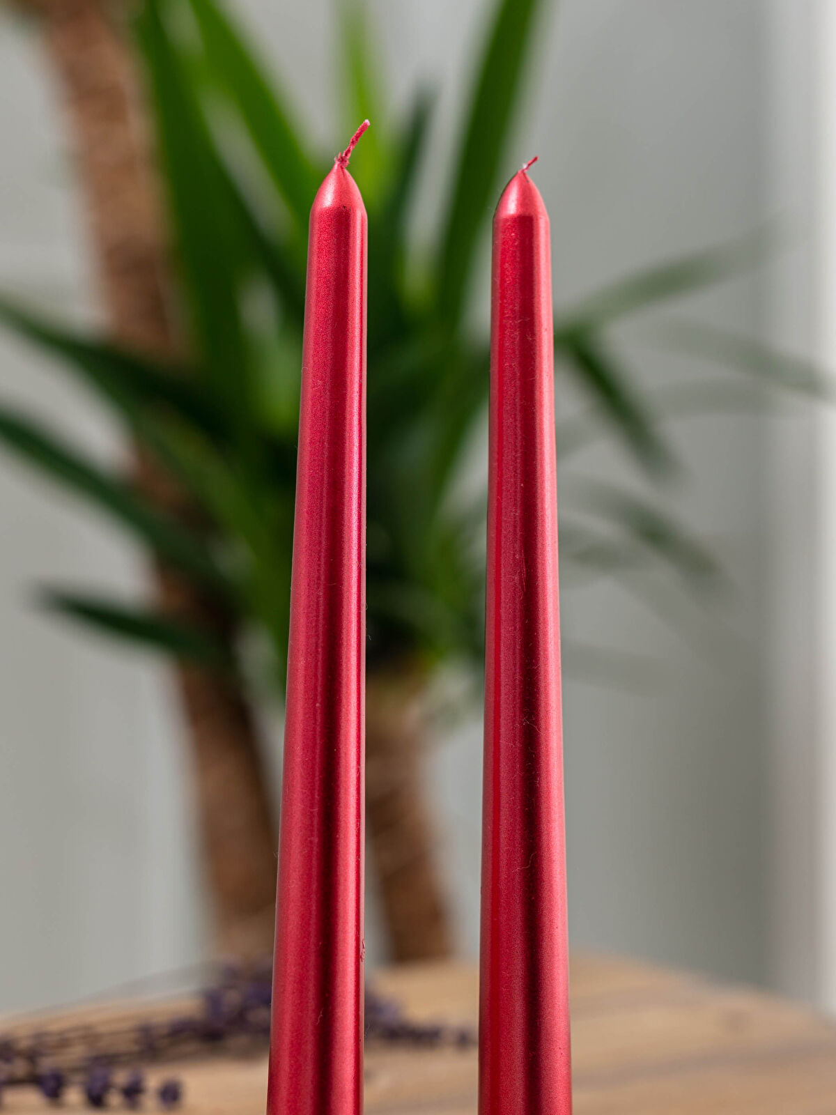 Yılbaşı Temalı Dekoratif Mum 2'li 25 Cm