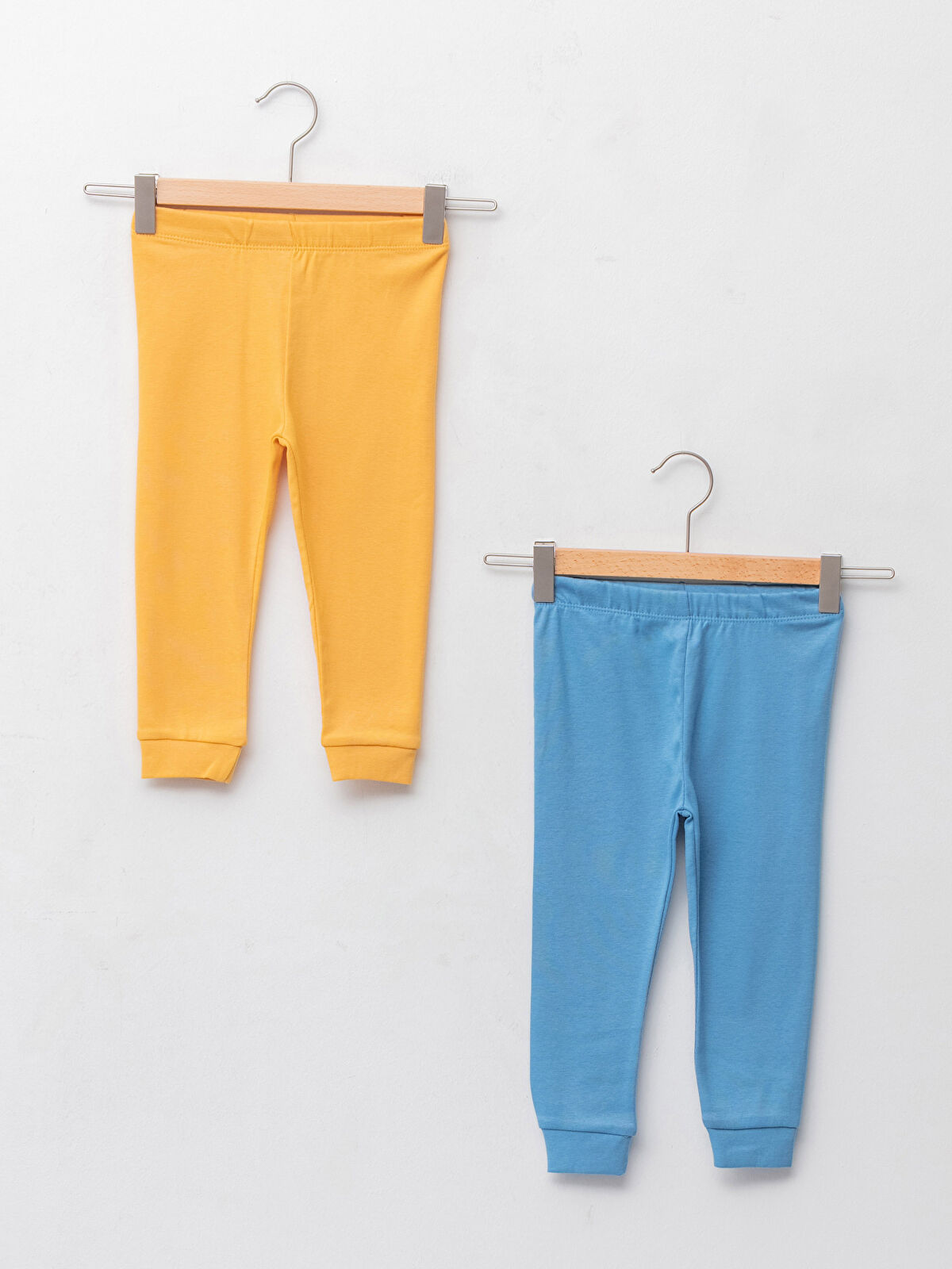 Beli lastikli Basic Erkek Bebek Pijama Alt 2'li