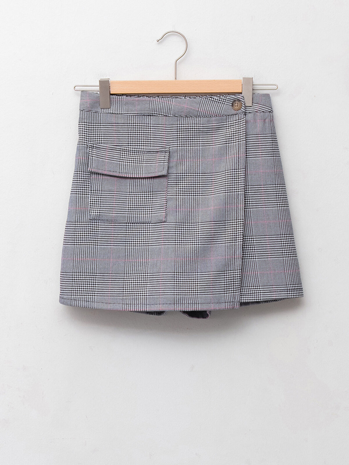 Beli Lastikli Desenli Gabardin Kız Çocuk Şort Etek