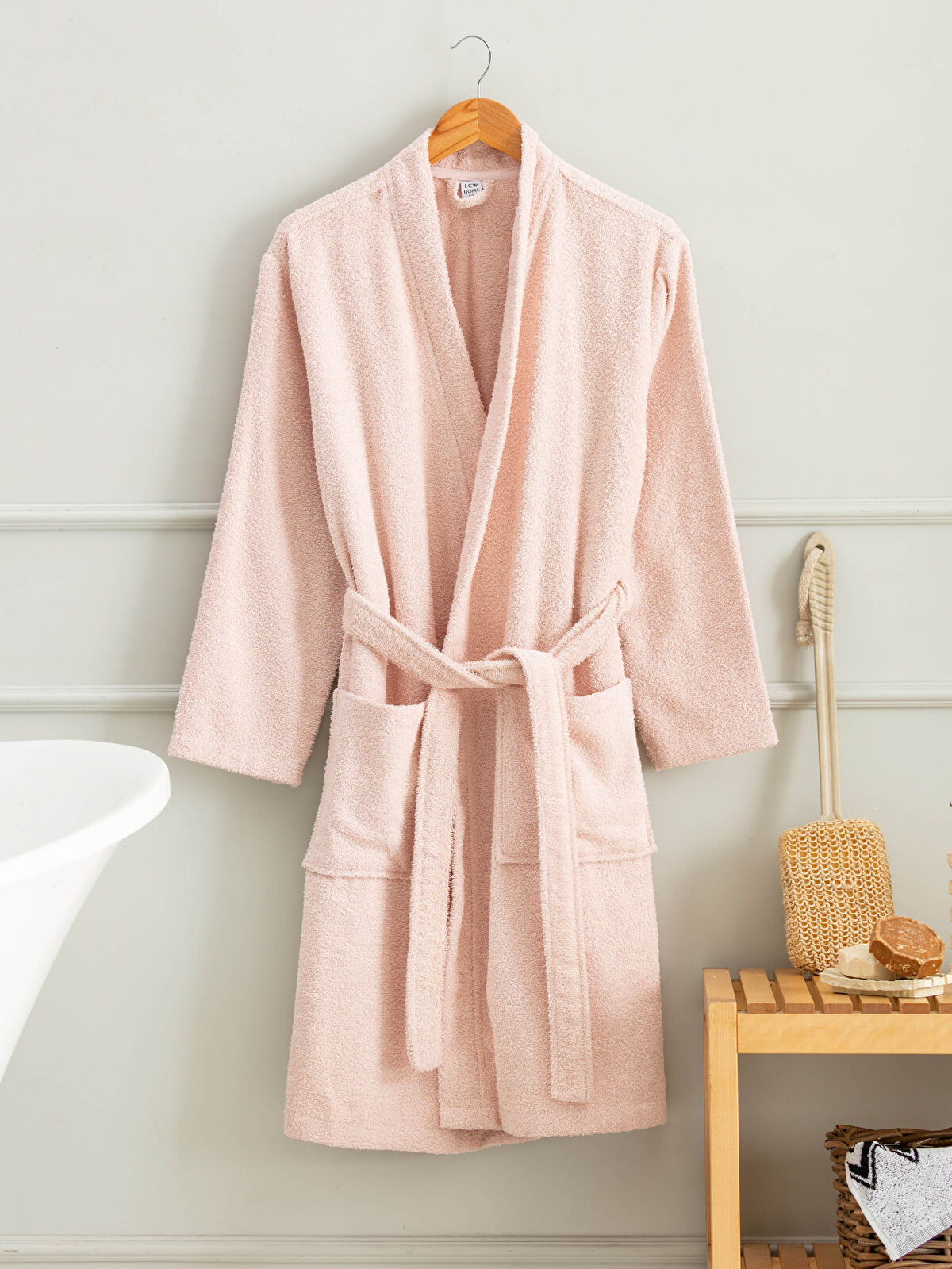 Düz Şal Yaka Kadın Bornoz