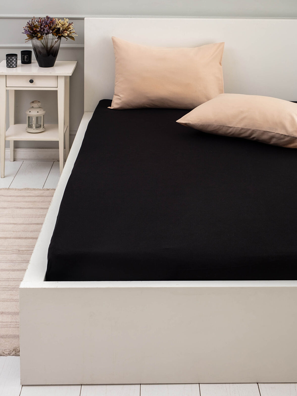 Çift Kişilik Lastikli Örme Çarşaf 160x200x30 Cm