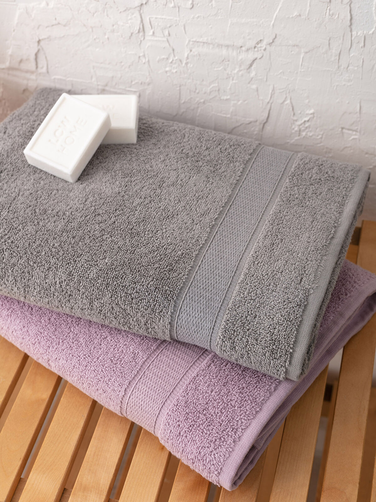 Düz Jakarlı Bukle Banyo Havlusu 70x140 Cm