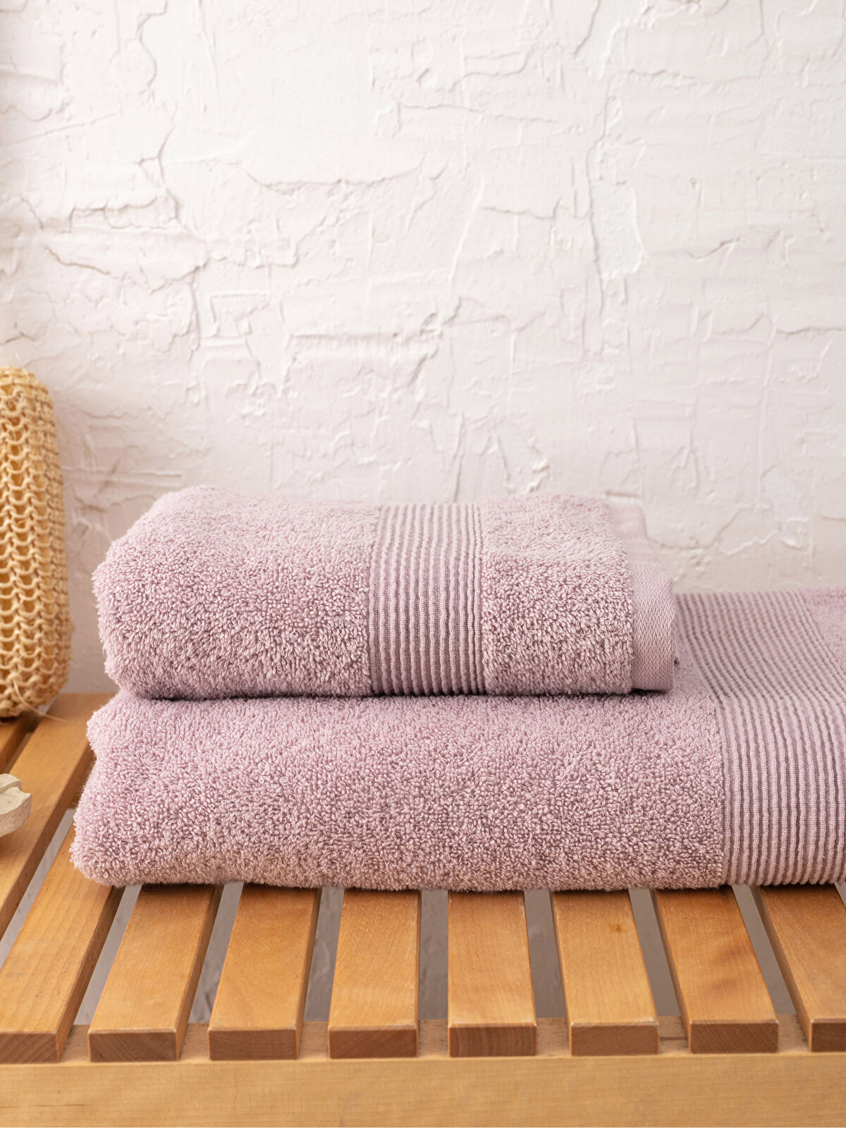 Düz Bukle Banyo Havlusu 2'li