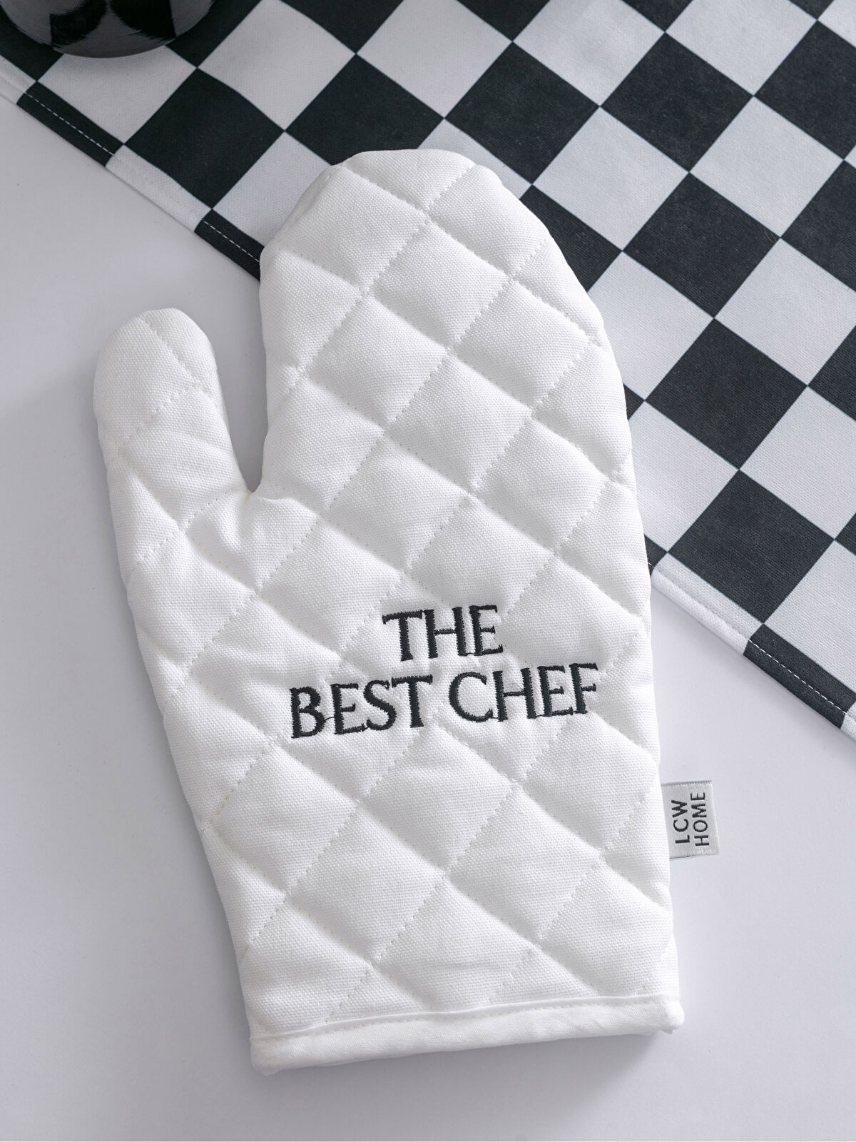 Nakış Detaylı Gabardin Fırın Eldiveni 18x30 Cm