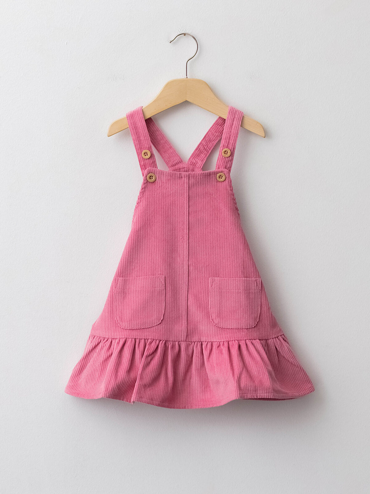 Basic Kadife Kız Bebek Elbise