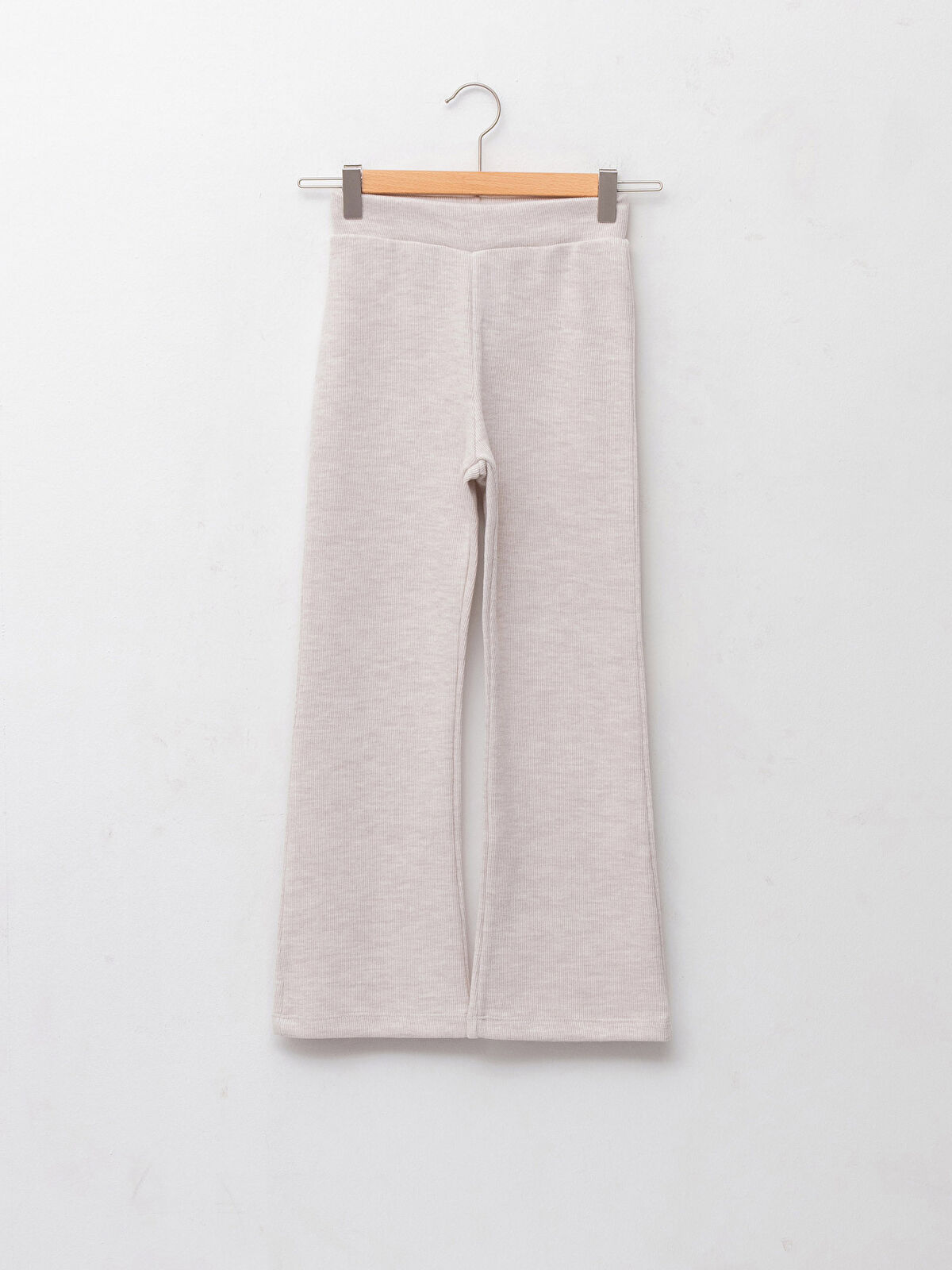 Beli Lastikli Geniş Paça Kız Çocuk Tayt Pantolon