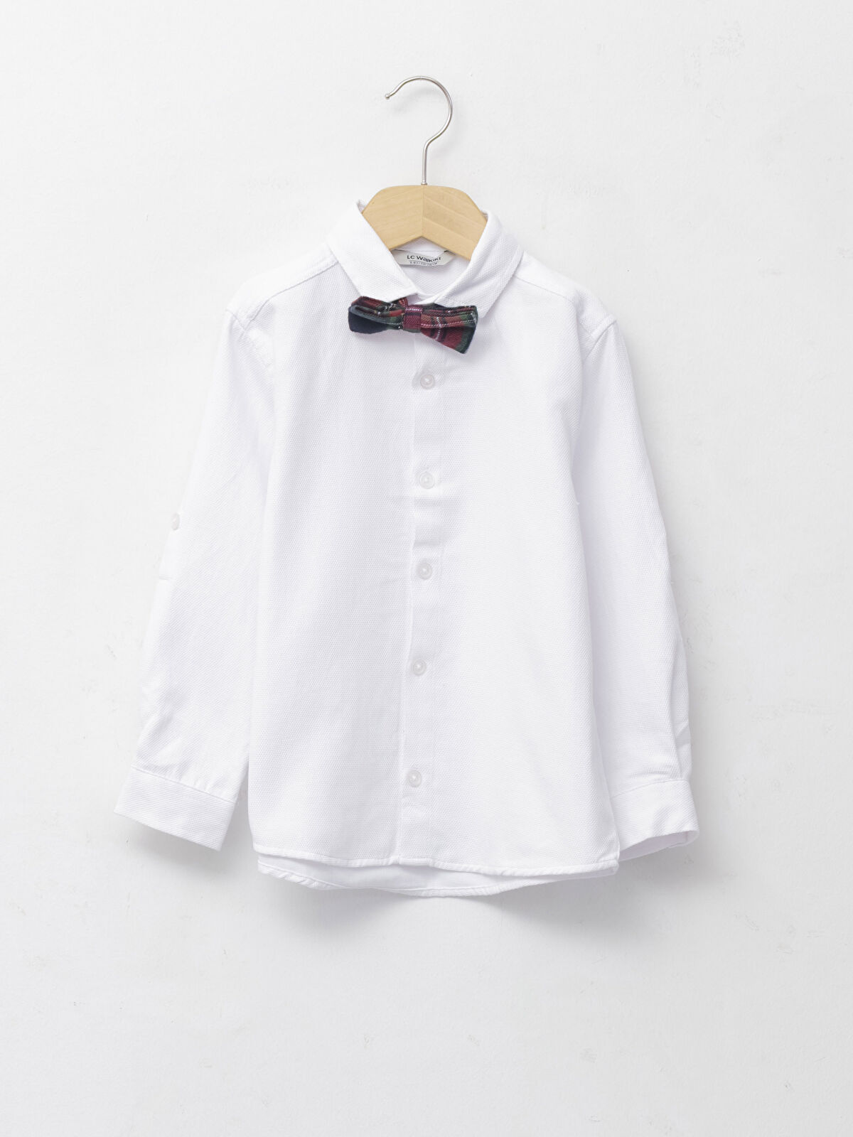 Basic Uzun Kollu Erkek Çocuk Gömlek ve Papyon