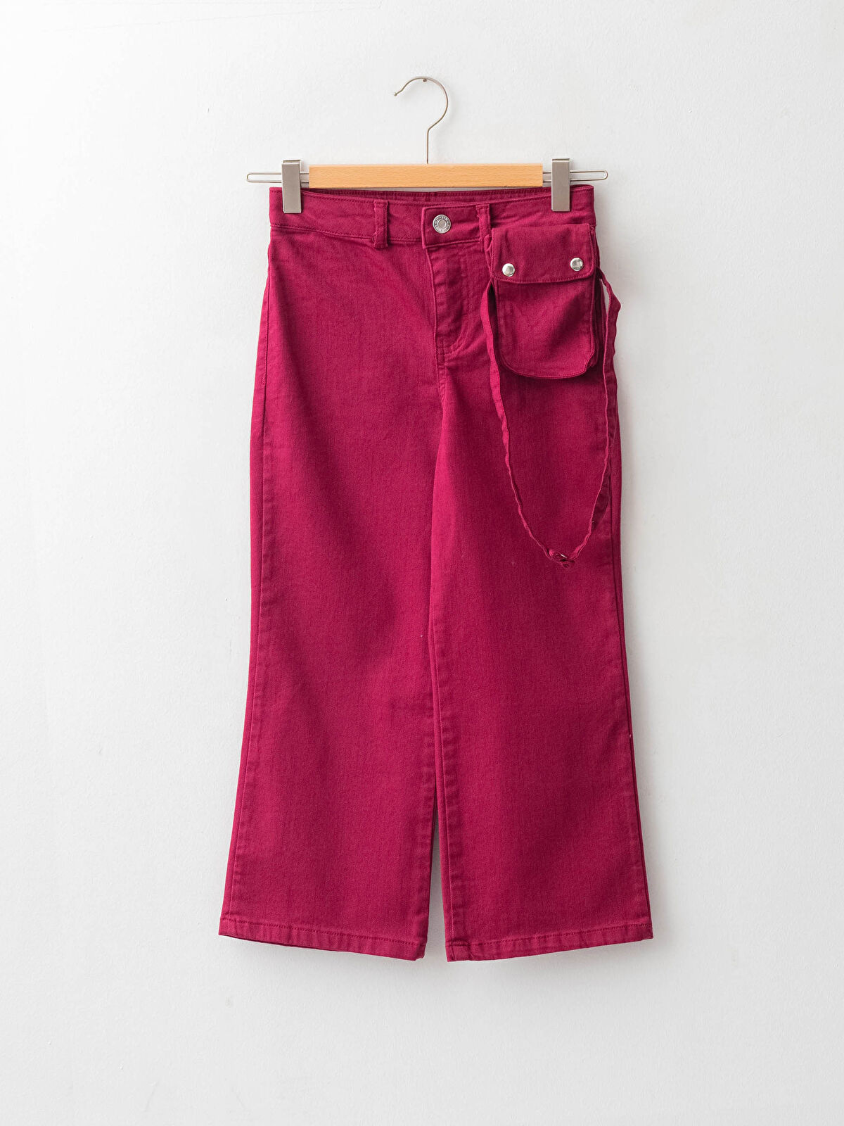 Basic Gabardin Kız Çocuk Pantolon ve Çanta