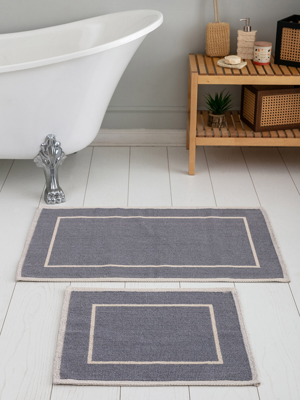 Çizgi Baskılı Banyo Paspası 2'li