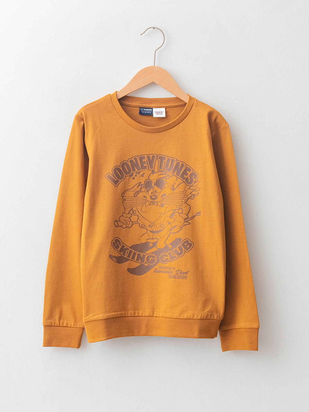 Bisiklet Yaka Looney Tunes Baskılı Uzun Kollu Erkek Çocuk Tişört