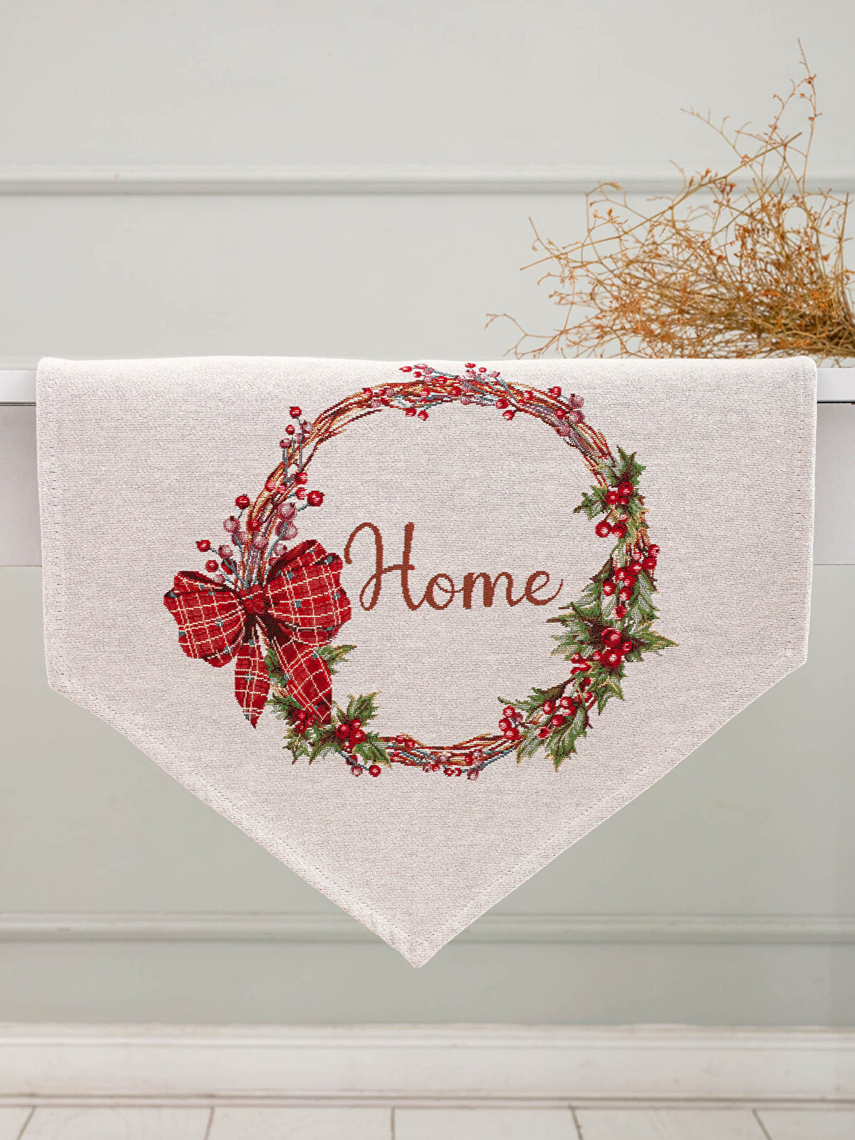 Yılbaşı Temalı Jakarlı Goblen Runner