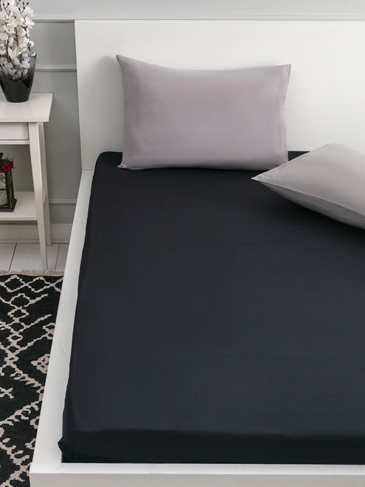 Çift Kişilik Düz Dokuma Lastikli Çarşaf 160x200x30 Cm