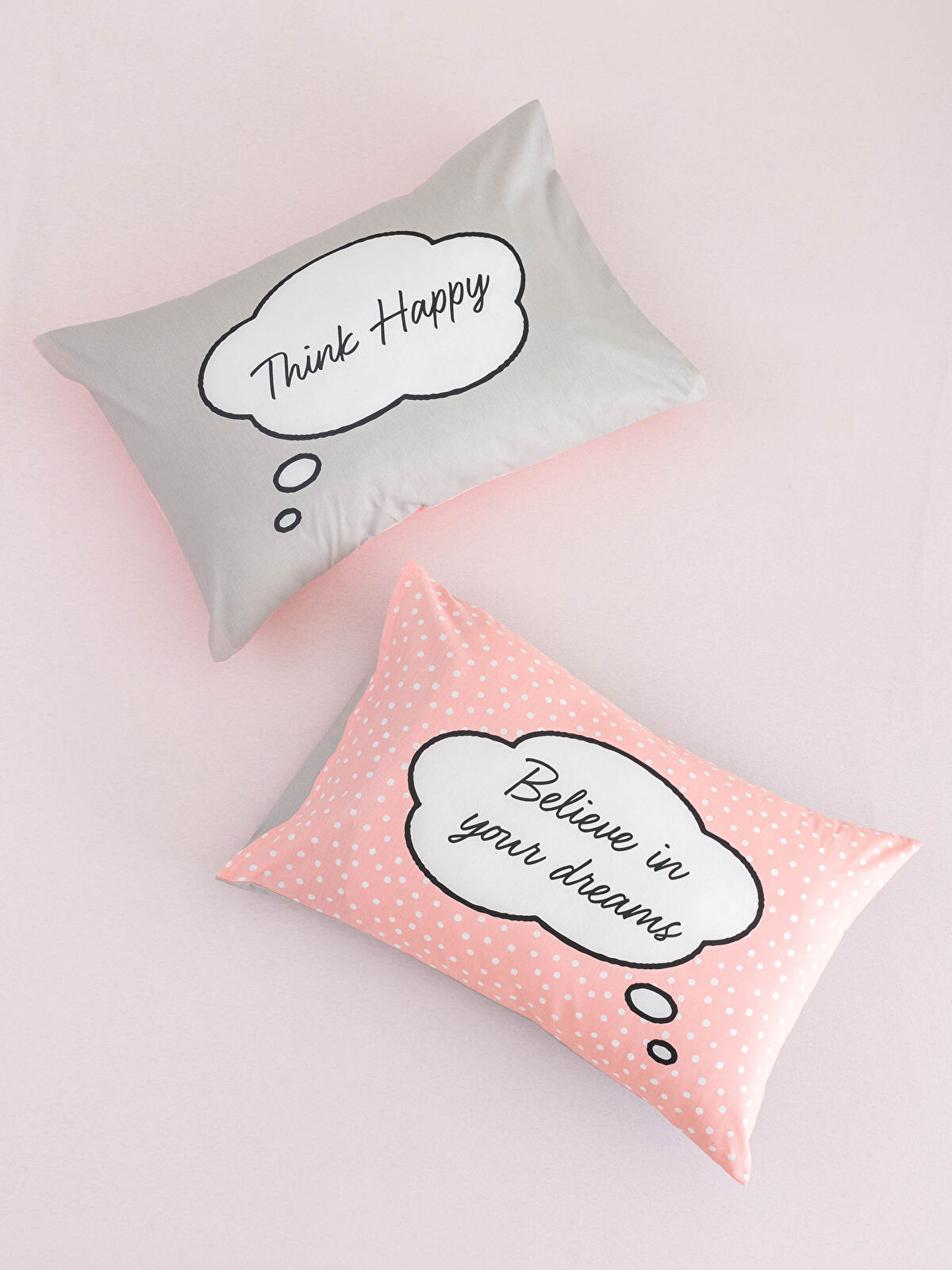 Slogan Baskılı Dokuma Yastık Kılıfı 2'li 50x70 Cm Slogan Baskılı Dokuma Yastık Kılıfı 2'li 50x70 Cm