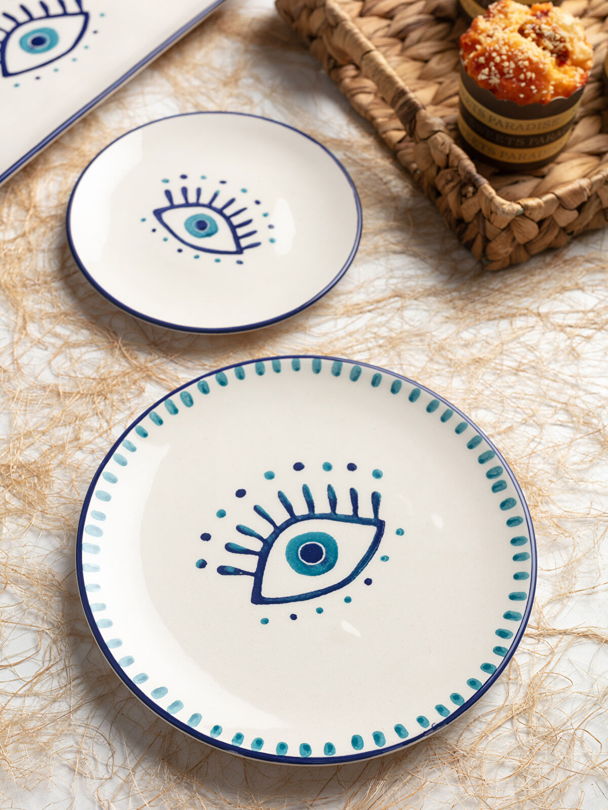 Baskılı Seramik Tabak 21 Cm