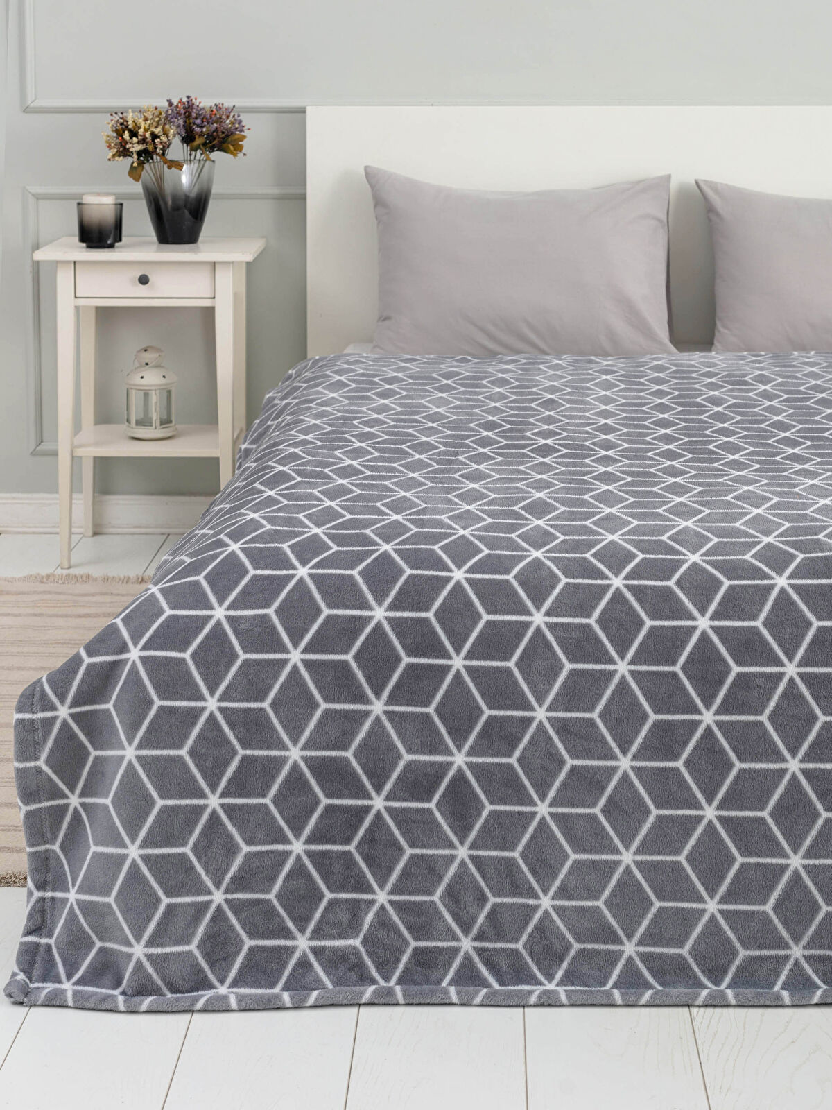 Çift Kişilik Desenli Wellsoft Battaniye 200x220 Cm