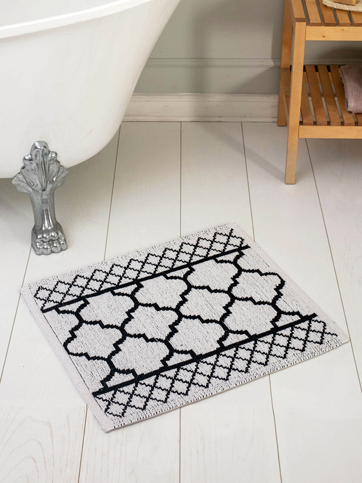 Desenli Pamuklu Banyo Paspası 50x60 Cm