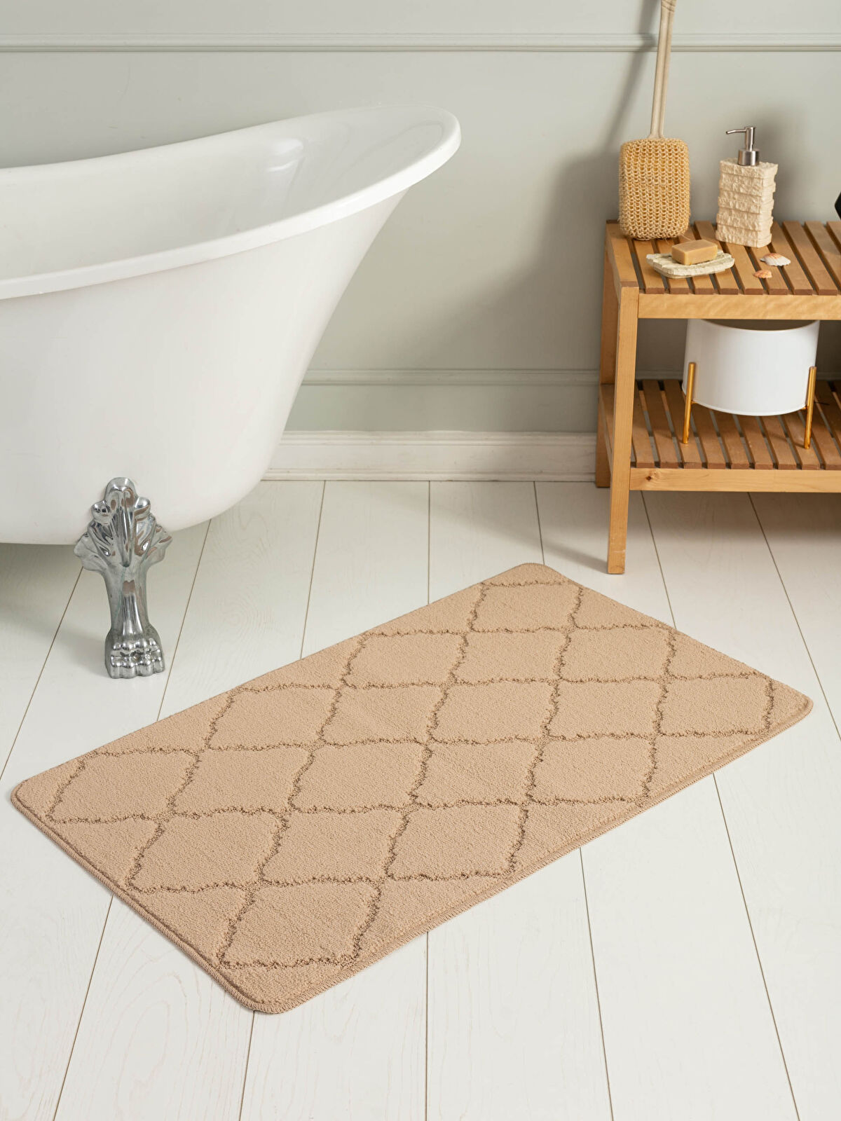 Desenli Banyo Paspası 60x100 Cm