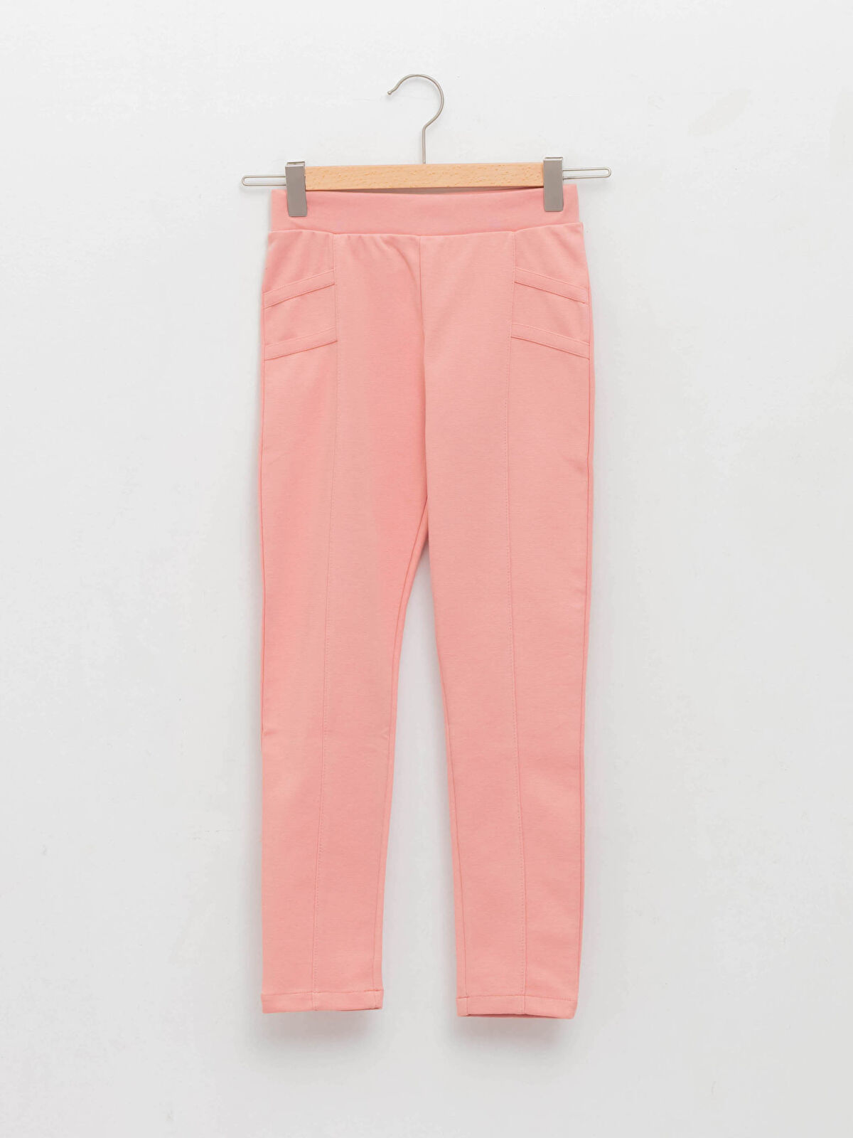 Beli Lastikli Basic Kız Çocuk Tayt Pantolon