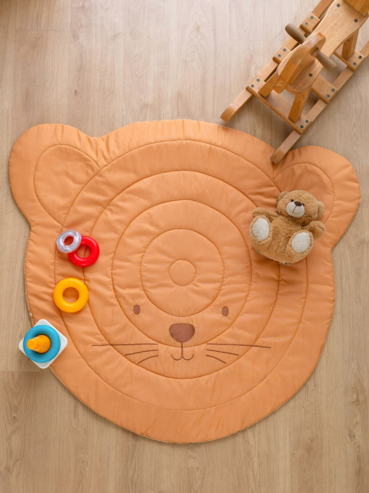 Dokuma Nakışlı Oyun Halısı 120x120 Cm