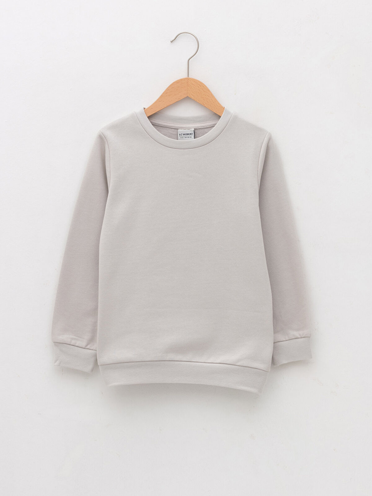 Bisiklet Yaka Basic Uzun Kollu Erkek Çocuk Sweatshirt