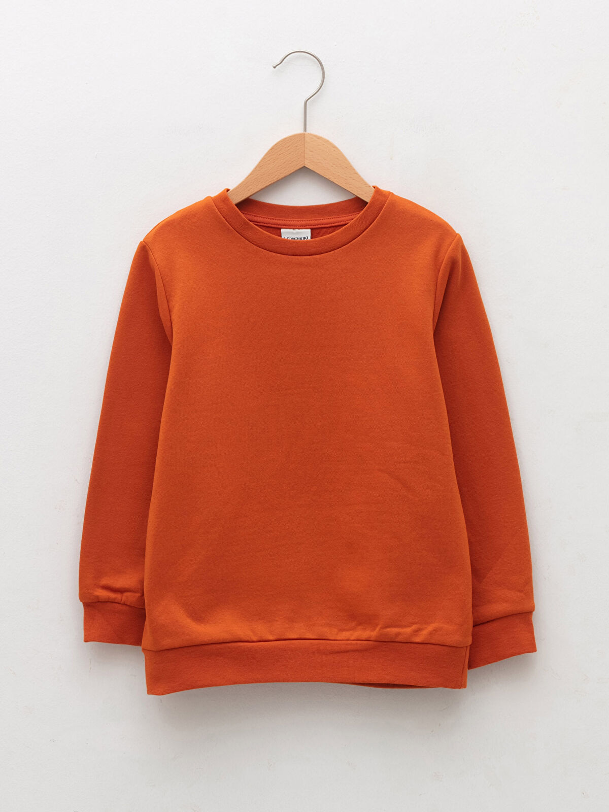 Bisiklet Yaka Basic Uzun Kollu Erkek Çocuk Sweatshirt