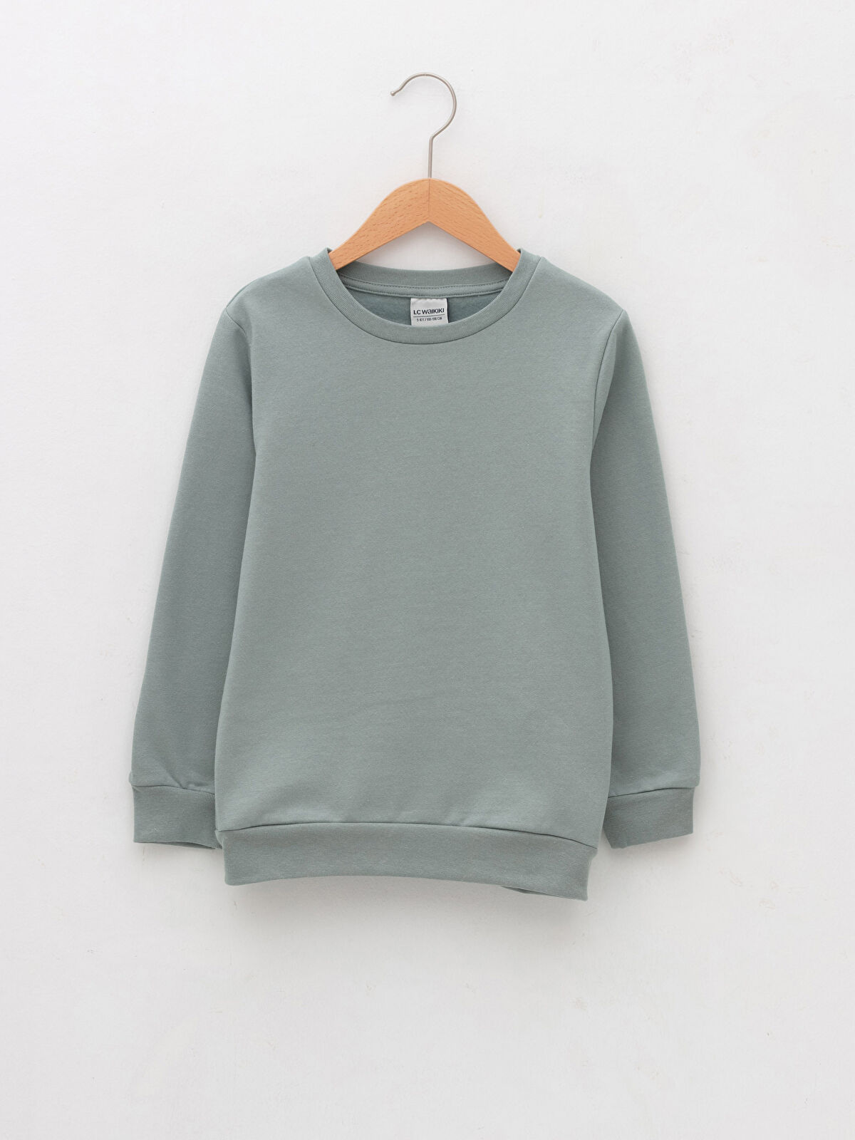 Bisiklet Yaka Basic Uzun Kollu Erkek Çocuk Sweatshirt