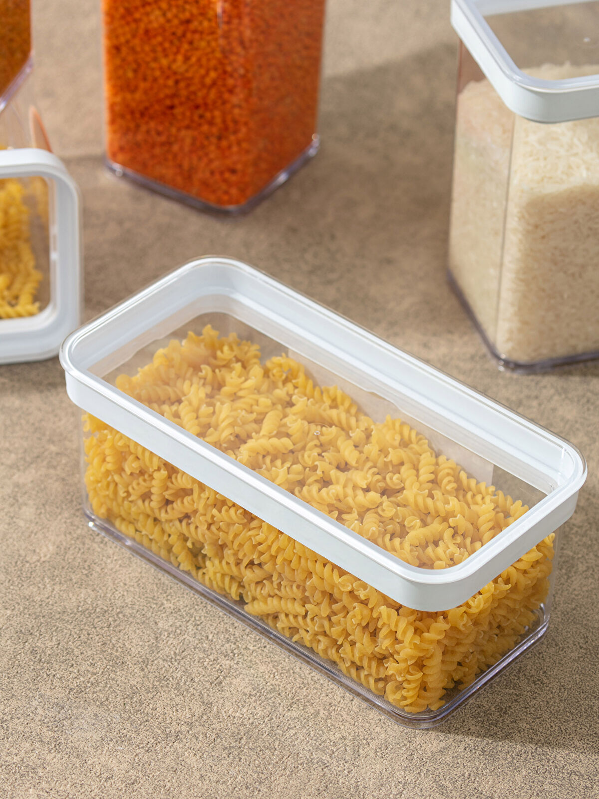 Kapaklı Plastik Saklama Kabı 1100 Ml Kapaklı Plastik Saklama Kabı 1100 Ml