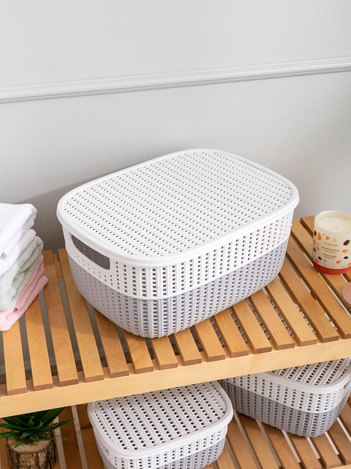 Plastik Kapaklı Sepet 15 Lt Plastik Kapaklı Sepet 15 Lt