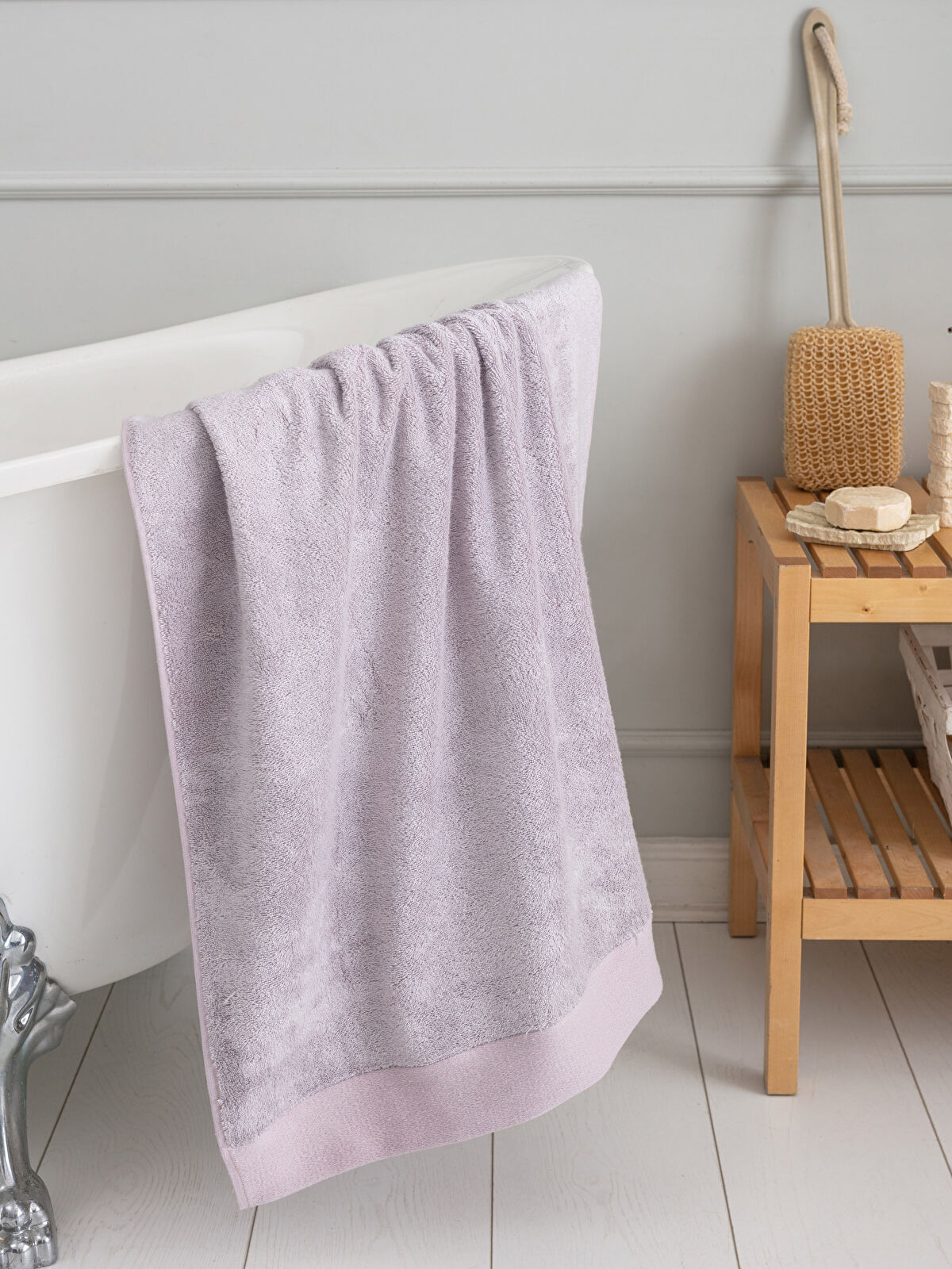 Düz Bambu Banyo Havlusu 70x140