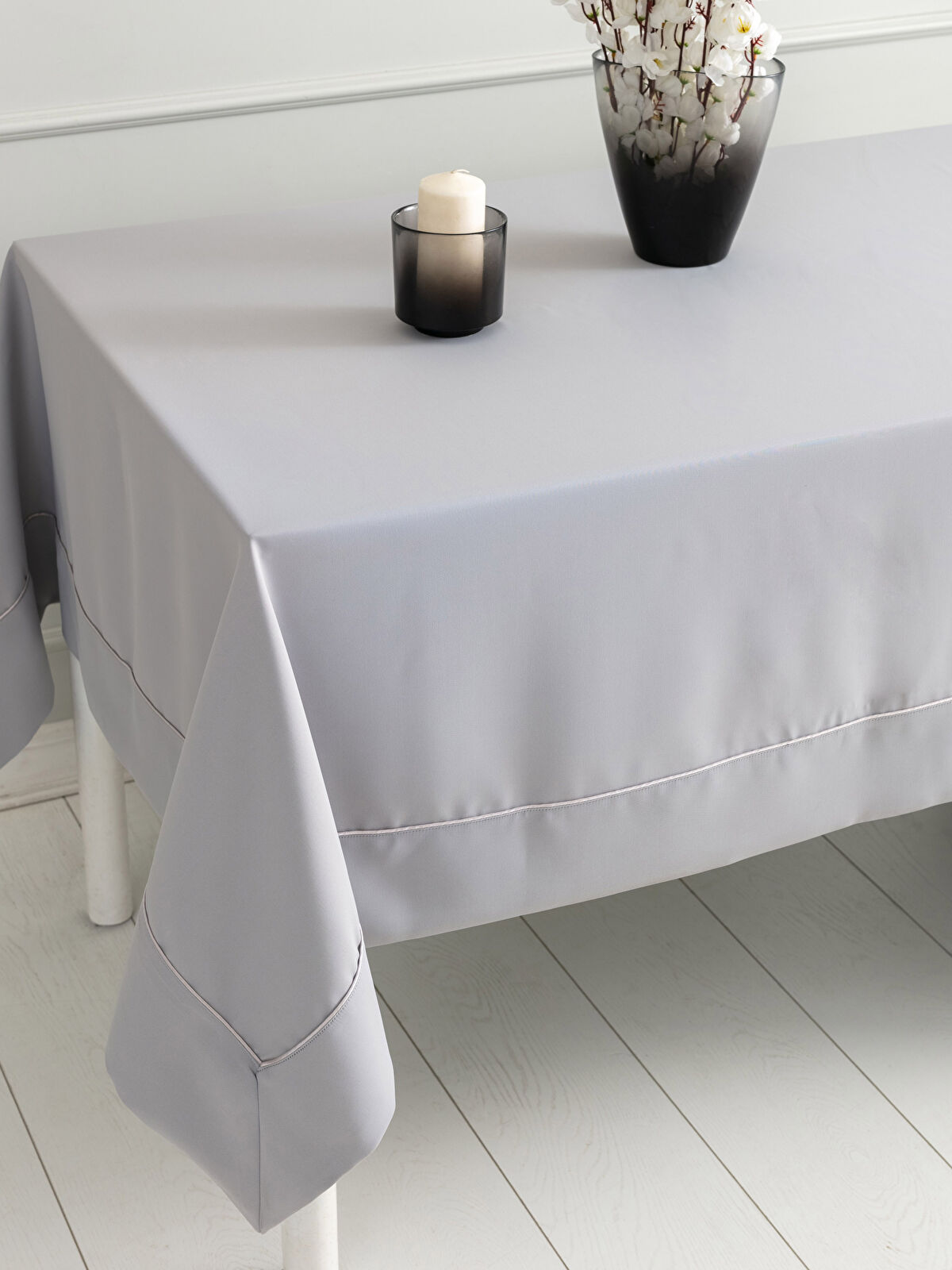 Keten Görünümlü Masa Örtüsü 150x250 Cm