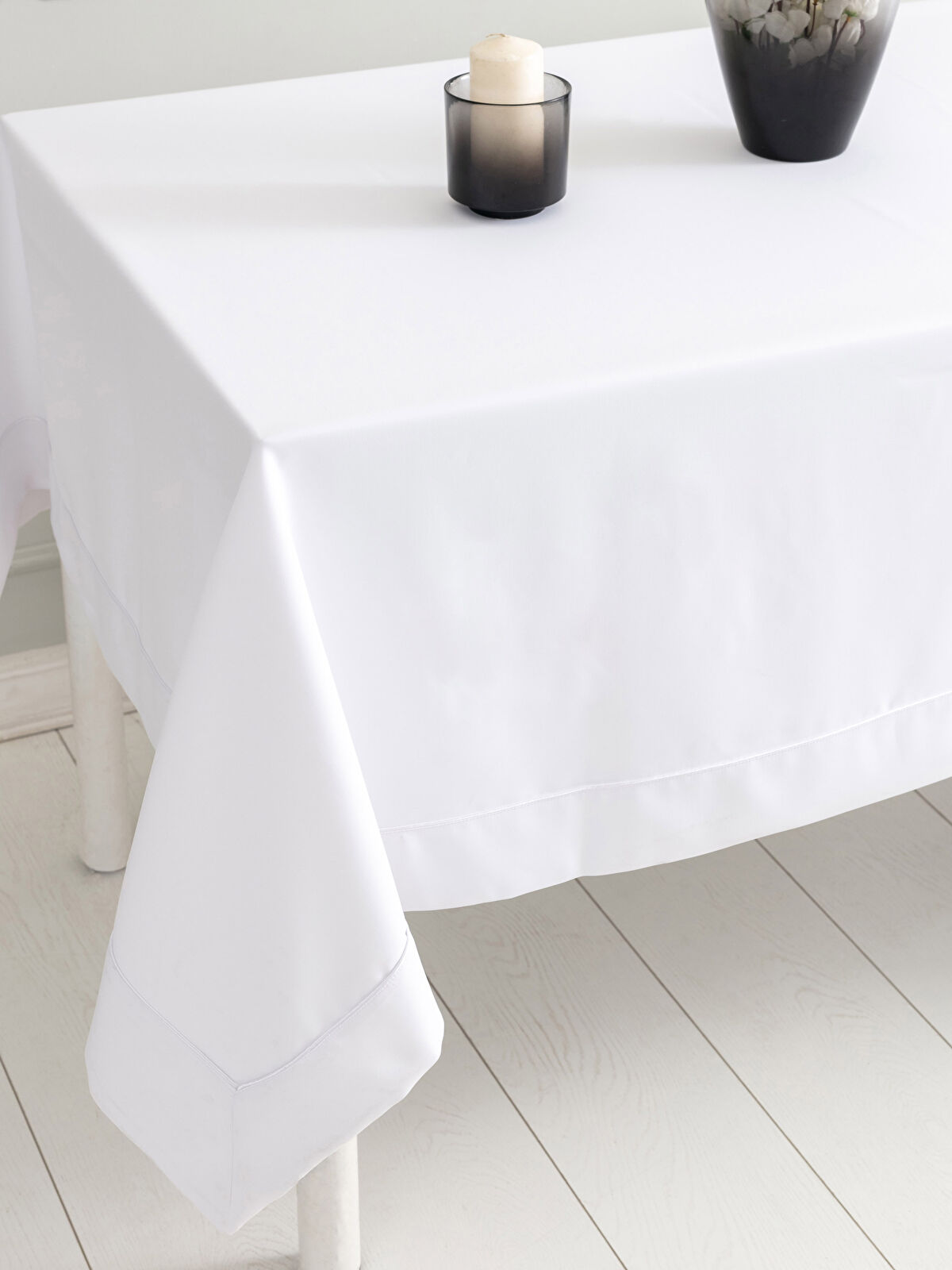 Keten Görünümlü Masa Örtüsü 150x250 Cm